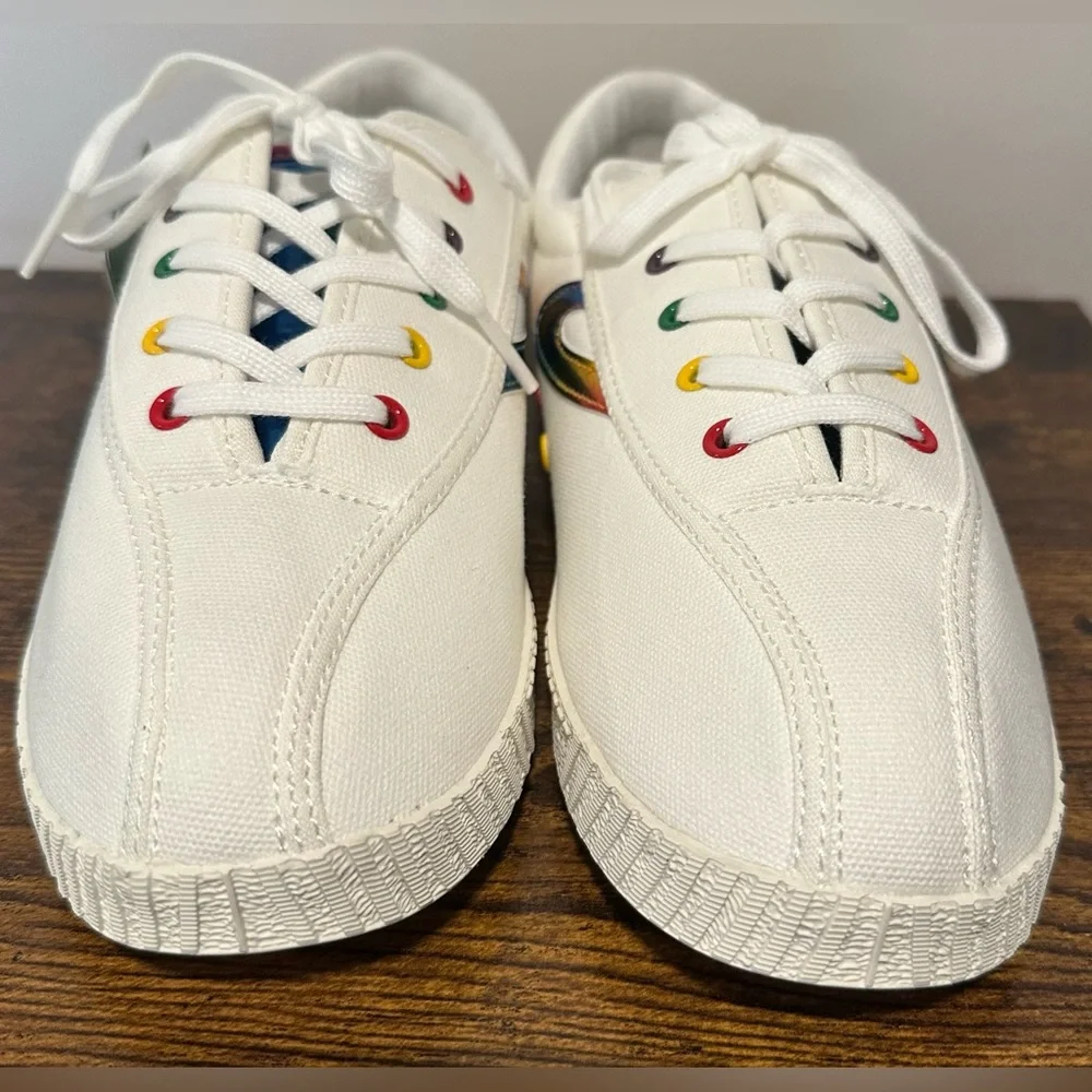 Tretorn | Shoes | Tretorn Big Girls Lil Nylite Whiterainbow Sneakers ...